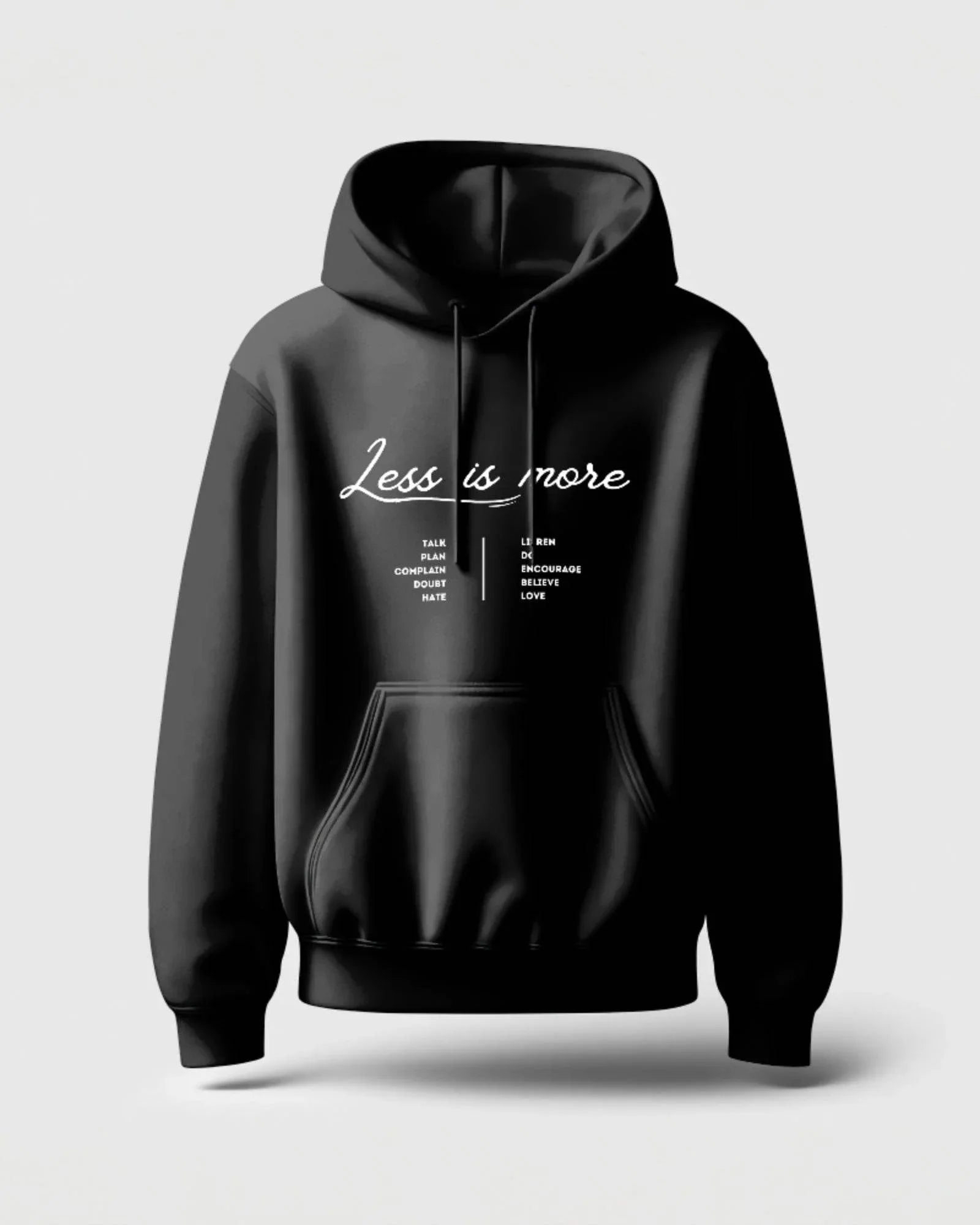 Less is More Classic Comfort Hoodie | W | Unisex – Avaiya Store
